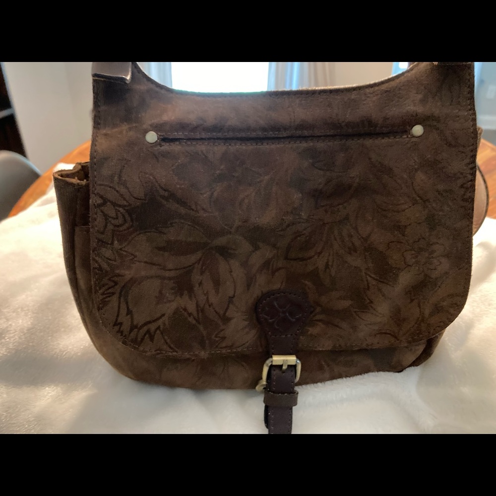 Patricia Nash Tan Peruvian Fields Nappa Etched Floral… - Gem